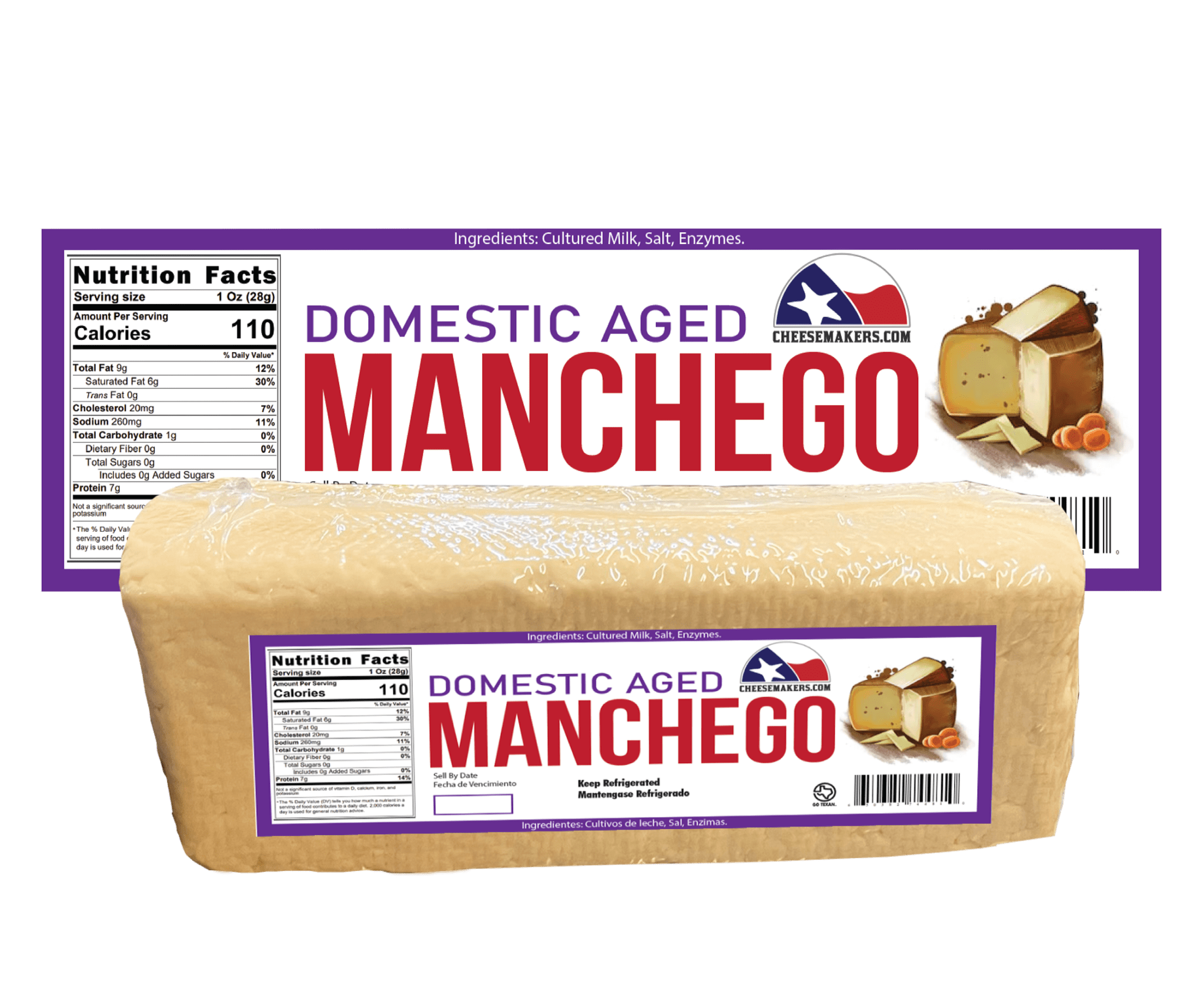 Domestic Aged Manchego - Cheese Sample Kit - Cheesemakers
